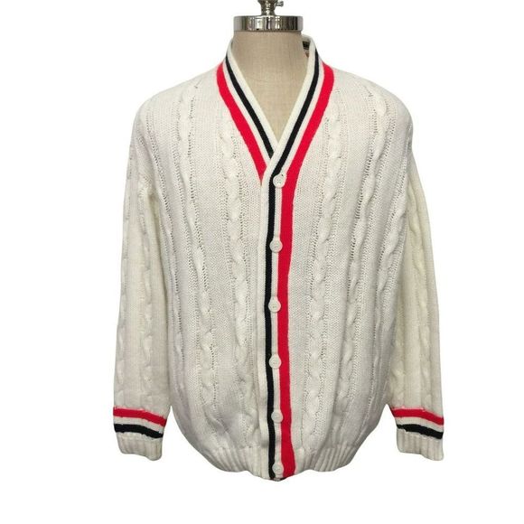 Wilson | Sweaters | Vintage Wilson Made In Usa Cardigan Sweater Chunky ...